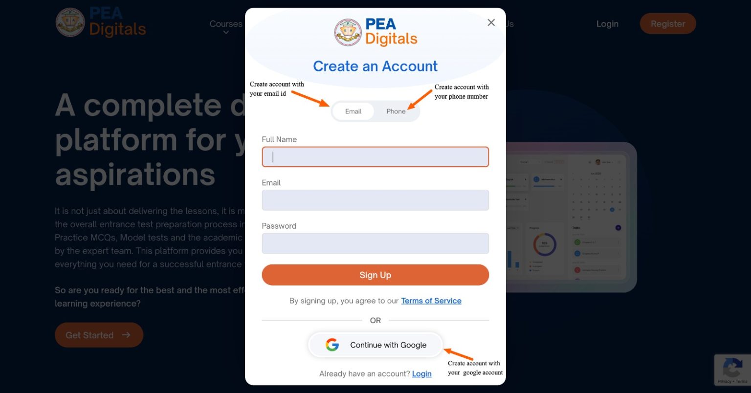 How to register and get Full Access on PEA Digitals (peadigitals.com) – PEA