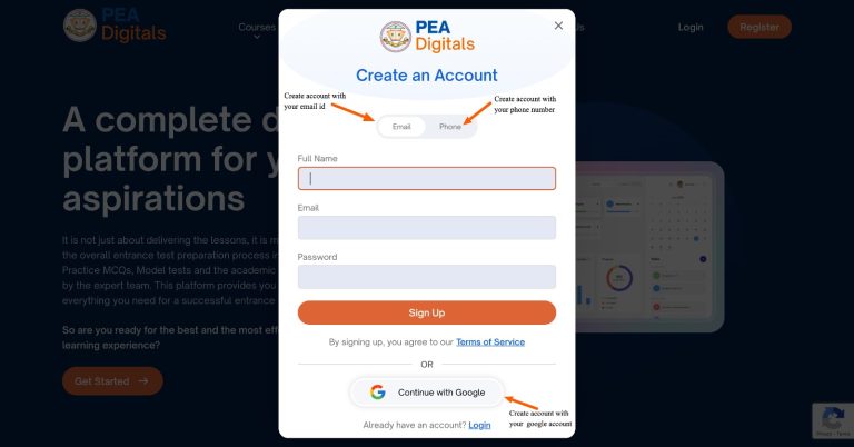 How to register and get Full Access on PEA Digitals (peadigitals.com) – PEA